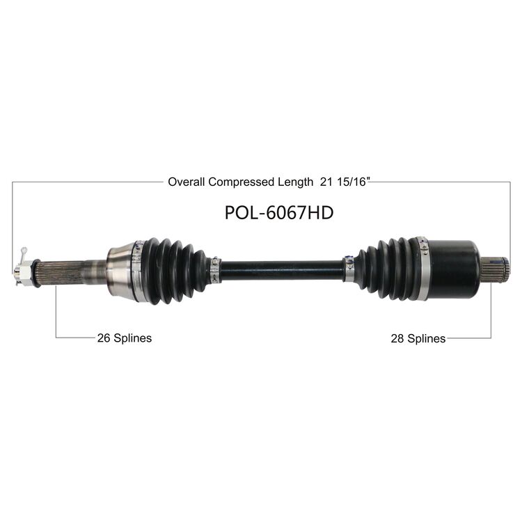 Open Trail HD 2.0 Rear Axle Polaris Sportsman Touring 2011-2013 - Cycle ...