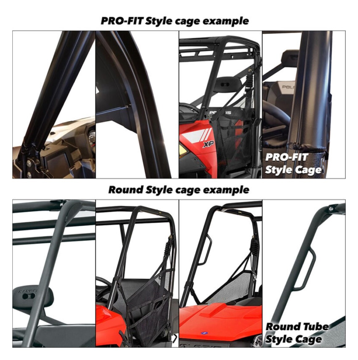 Seizmik Hood Rack Polaris Ranger Round Tube 2009-2017 - Cycle Gear