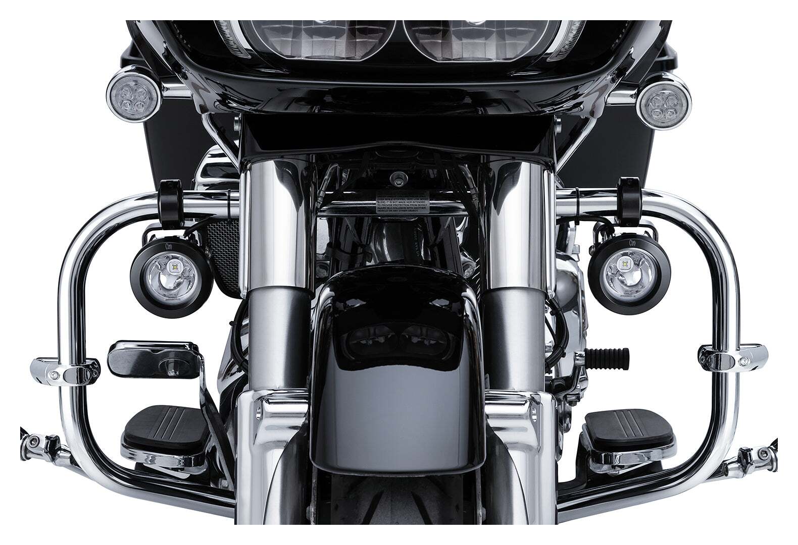 Ciro Tac-10 Light Cannon Driving Lights With 1 1/4" Mount For Harley ...