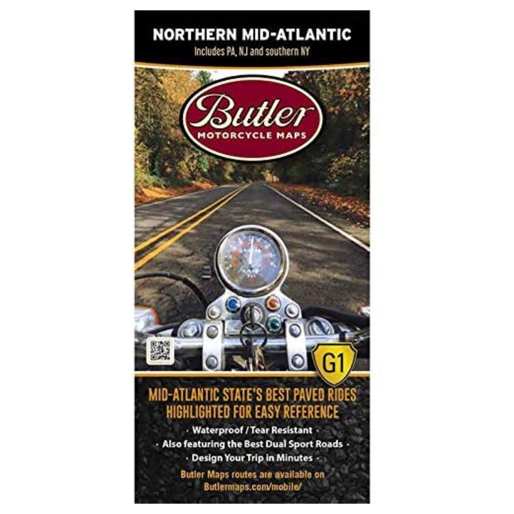 Butler Maps Northern Mid-Atlantic G1 Map - Cycle Gear
