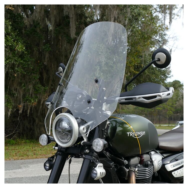 MadStad Engineering Adjustable Windshield System Triumph Scrambler 1200 ...