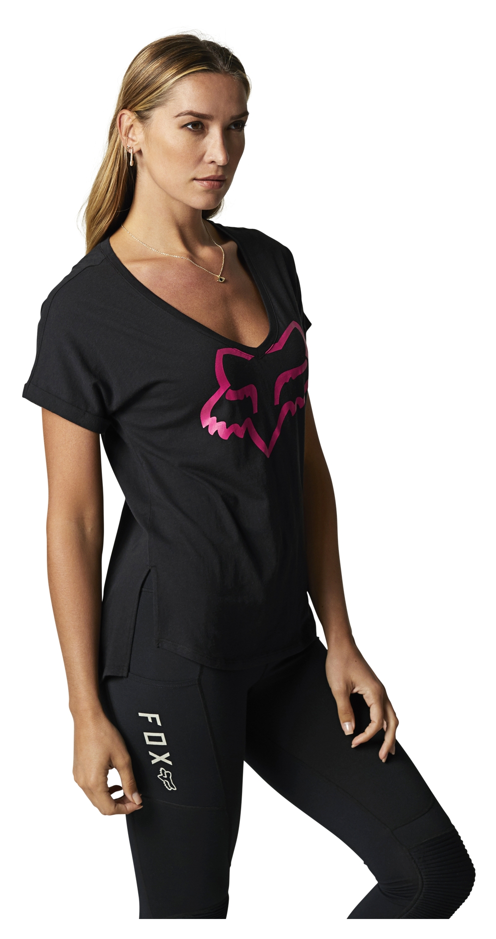 Fox Racing Boundary V-Neck Women's Top (XS) - Cycle Gear