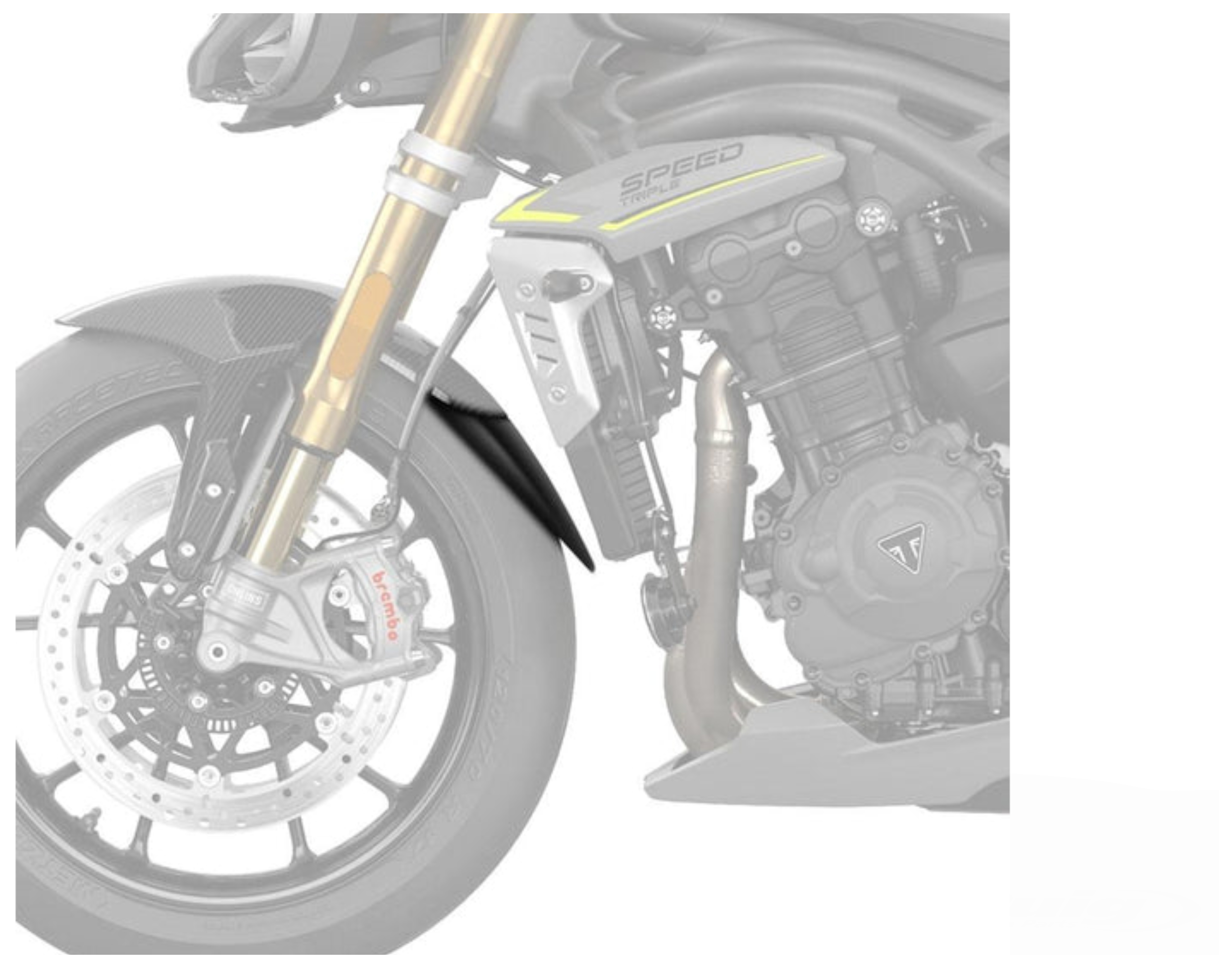 Puig Front Fender Extender Triumph Speed Triple 1200 RS 2021-2024 ...