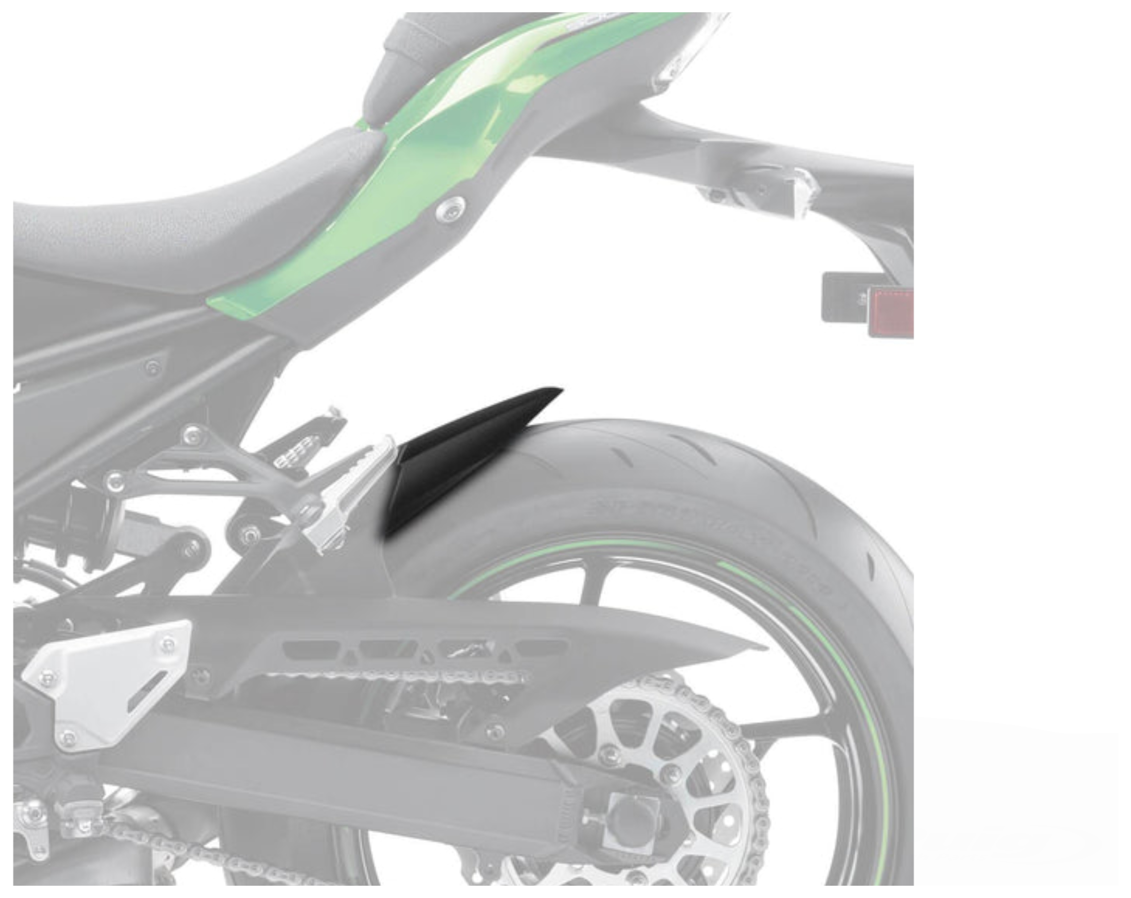 Puig Rear Fender Extender Kawasaki Z H2 2020-2022 - Cycle Gear