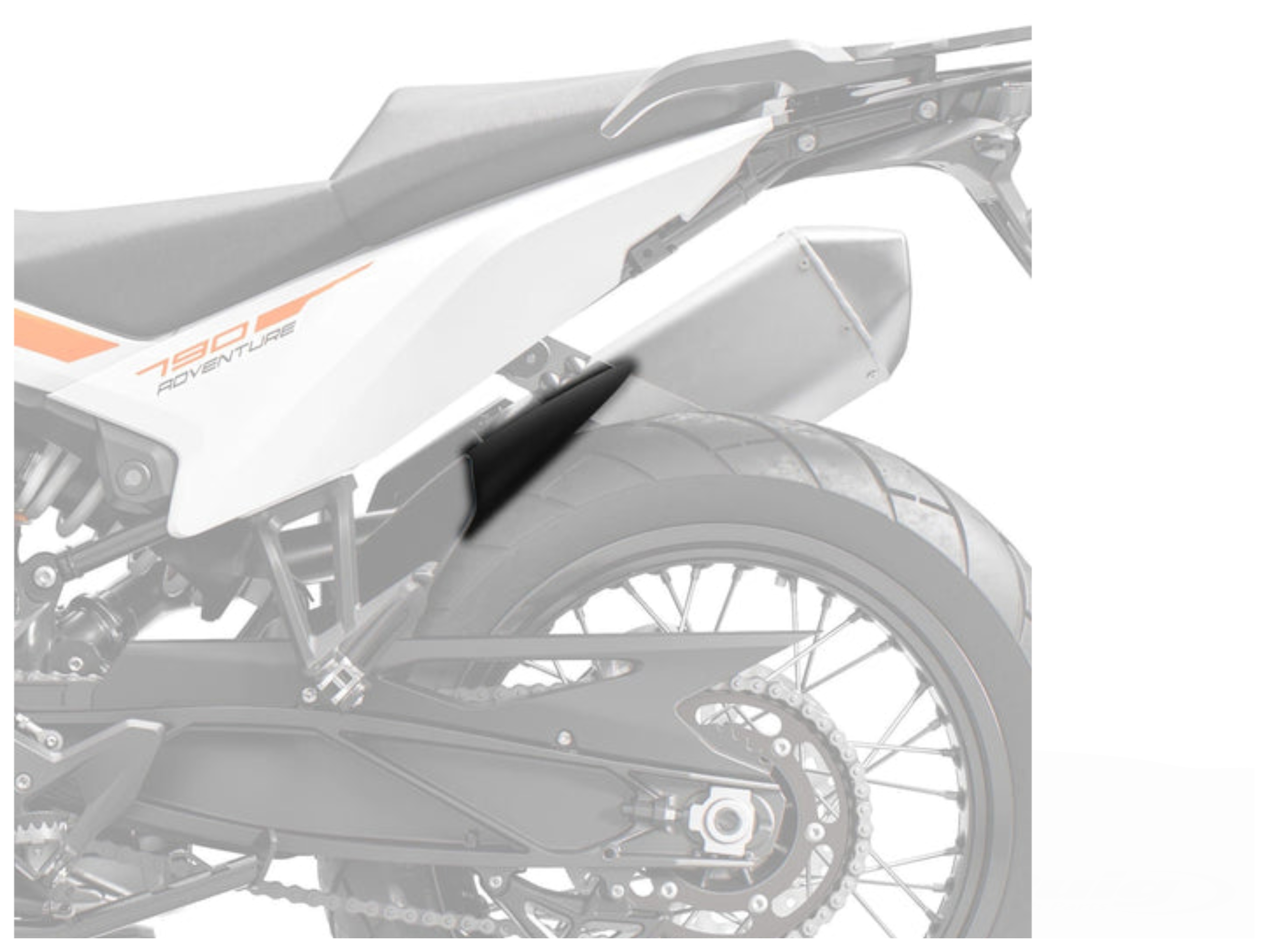Puig Rear Fender Extender KTM 790 Adventure / KTM 890 Adventure 2020 ...