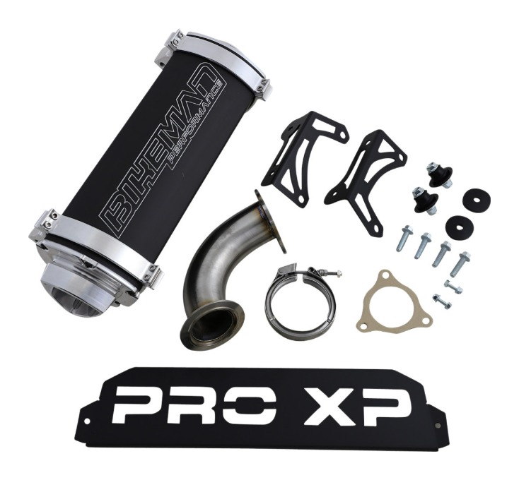 Bikeman Performance Big Mo Slip-On Exhaust Polaris Pro XP / Turbo R ...