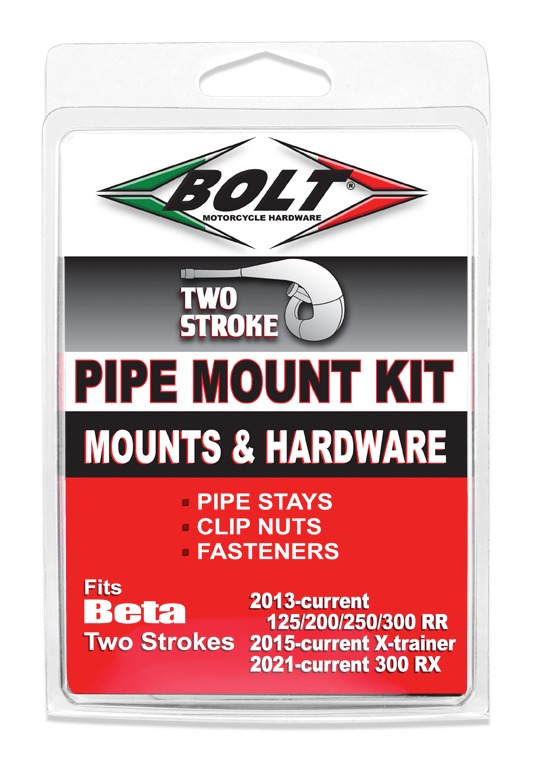 Bolt Hardware Beta 2-Stroke Pipe Mounts 125cc-300cc 2013-2025 - Cycle Gear