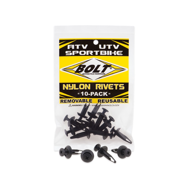 Bolt Hardware M6 Screw Rivet Kit Yamaha - Cycle Gear