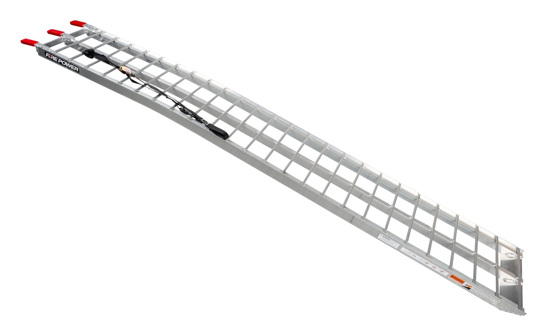 Fire Power One Piece Curved Aluminum Ramp - Cycle Gear