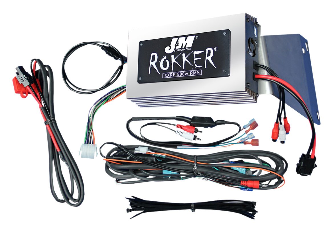J&M Rokker XXR 800w 4-Channel DSP Programmable Amplifier Kit For Harley ...