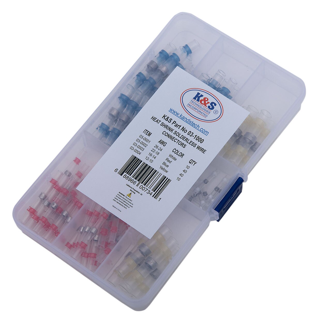 K&S Solderless Wire Connector Kit - Cycle Gear