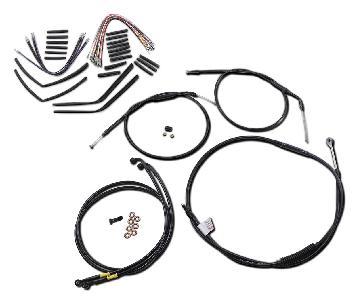 Burly Handlebar Cable Installation Kit For Harley Fat Bob 2008-2011 ...