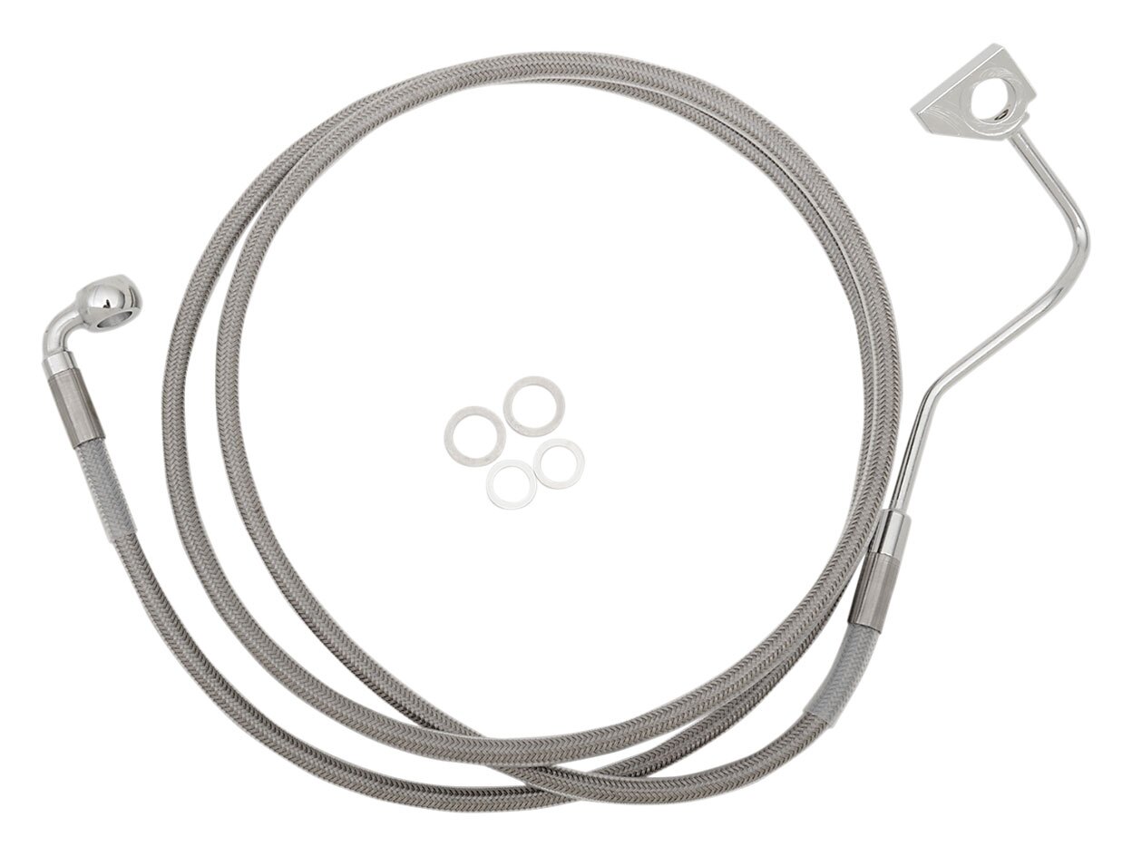 Drag Specialties Standard Length Upper Front Brake Line Kit For ABS ...
