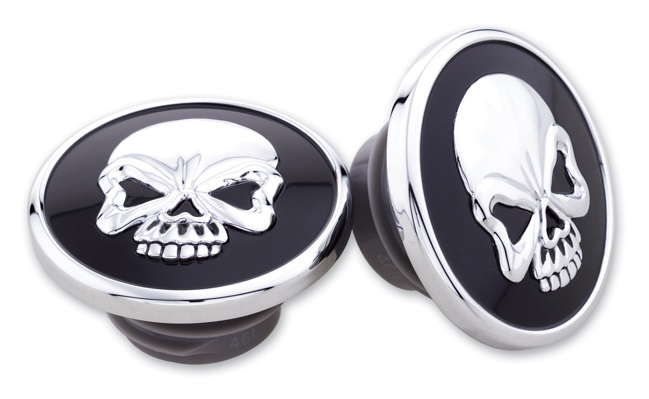 Milwaukee Twins Skull Gas Cap Set For Harley Softail 1996-1999 - Cycle Gear