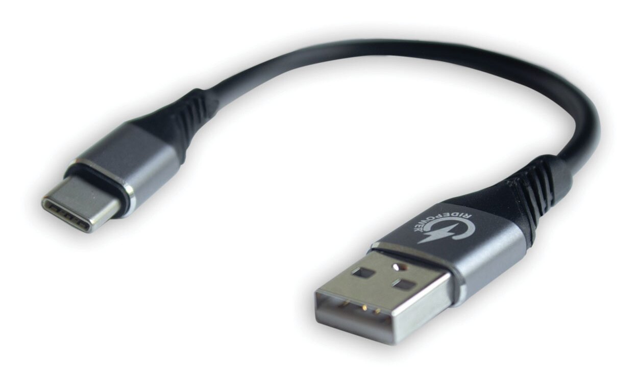 RidePower Male USB To Male USB-C Charging Cable - Cycle Gear