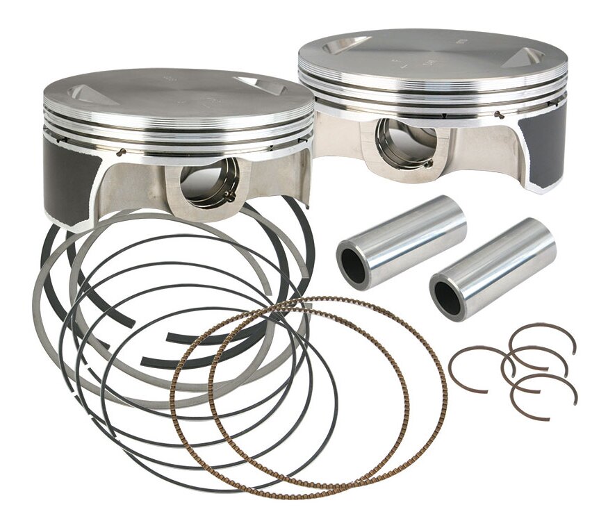 S&S Cycle 4 1/8" Flat Top Piston Kit For Harley With Hot Set Up Kit ...