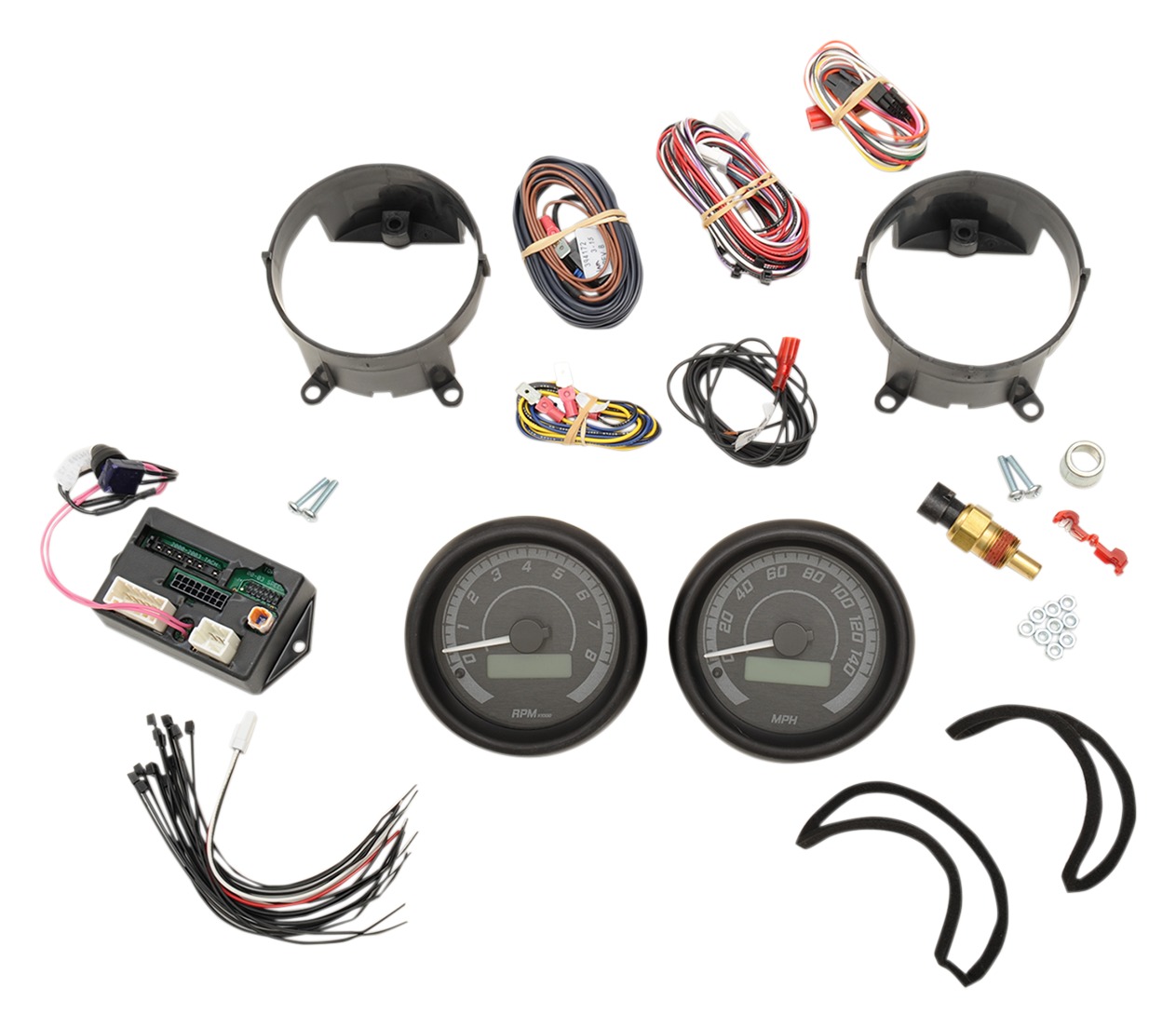 Dakota Digital MVX Two-Gauge Speedometer and Tachometer Kit For Harley ...