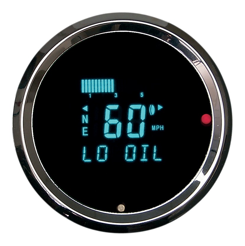 Dakota Digital Round Performance Speedometer With Indicators - Cycle Gear
