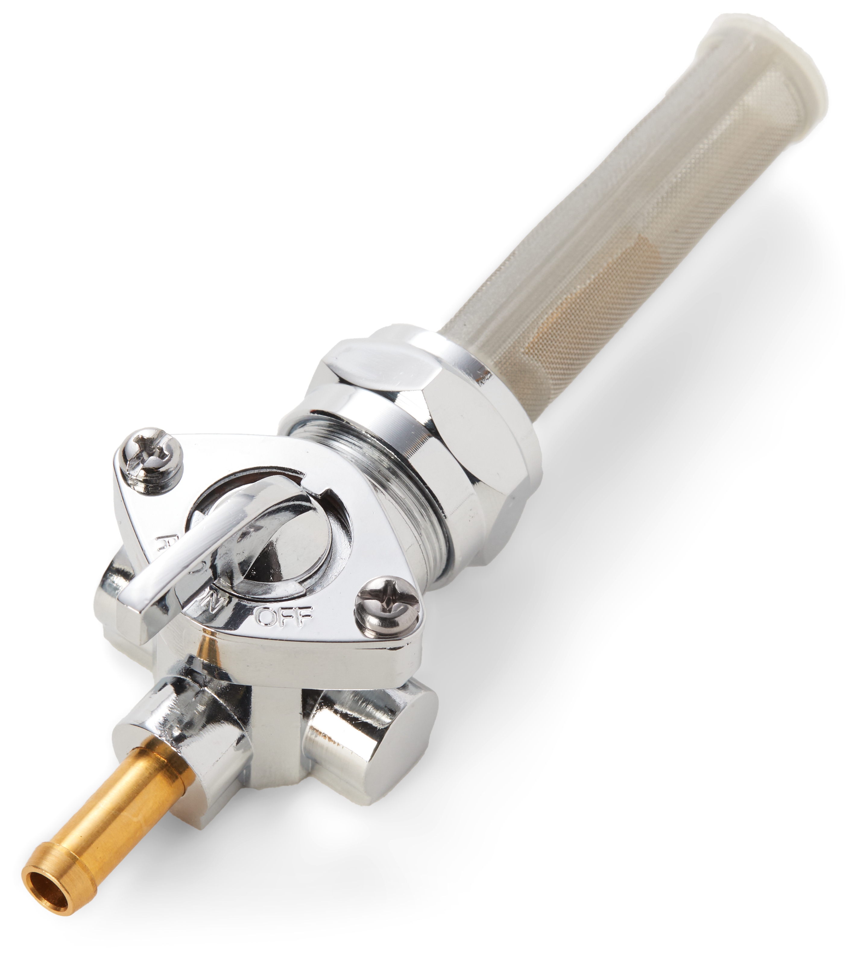 Milwaukee Twins Chrome Diaphragm Type Straight Petcock - Cycle Gear