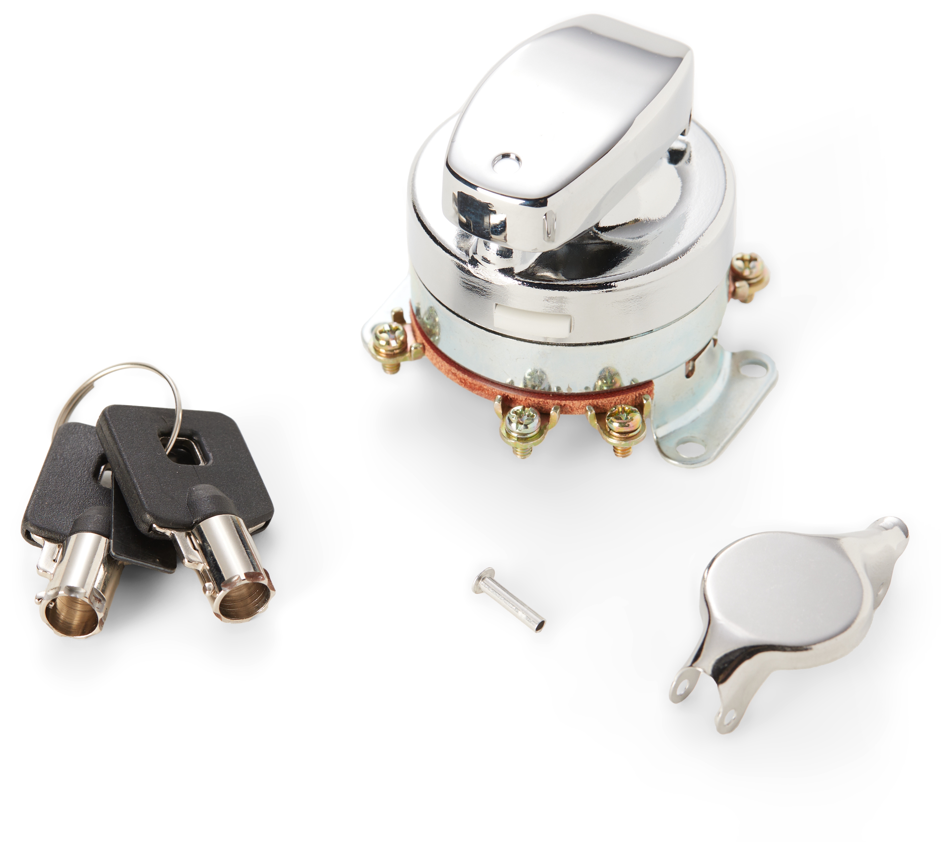 Milwaukee Twins Round Key Ignition Switch For Harley Big Twin 1973-1995 ...