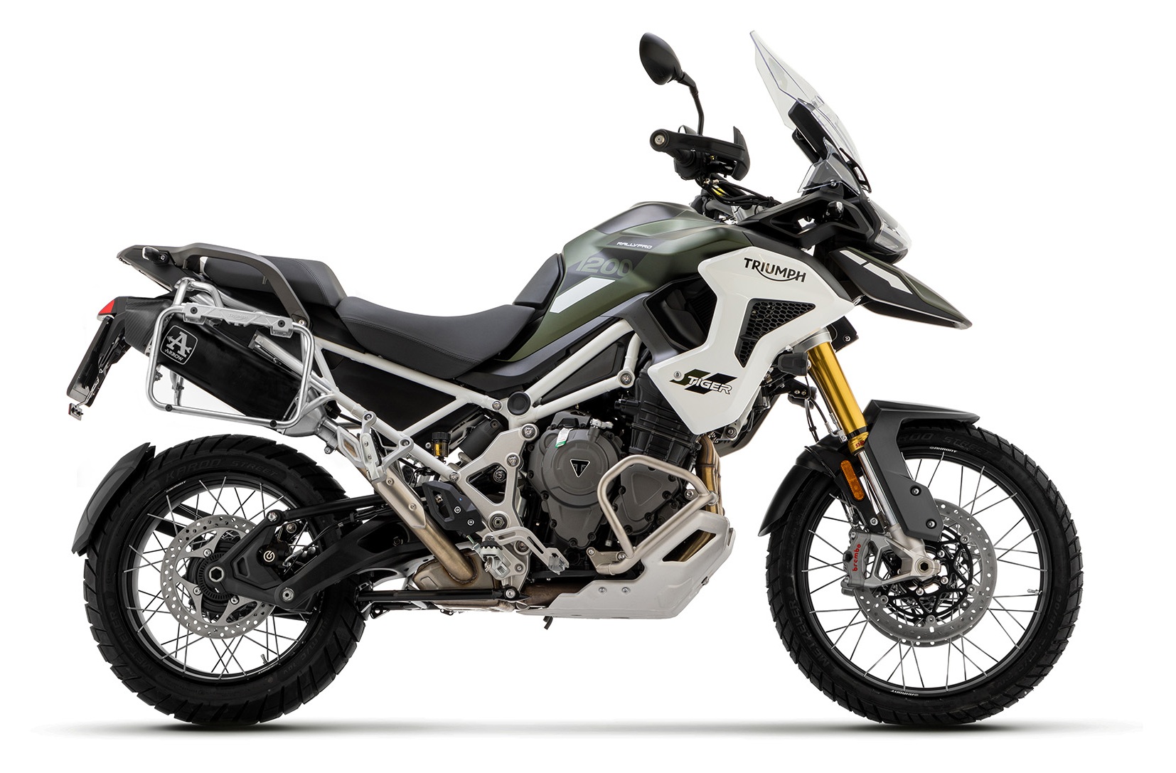 Arrow Veloce Slip-On Exhaust System Triumph Tiger 1200 2022-2023 ...