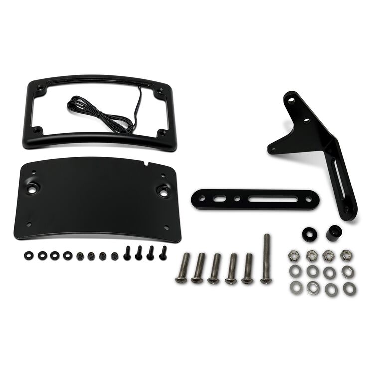 Kodlin USA Complete Curved License Plate Kit For Harley Sportster S ...
