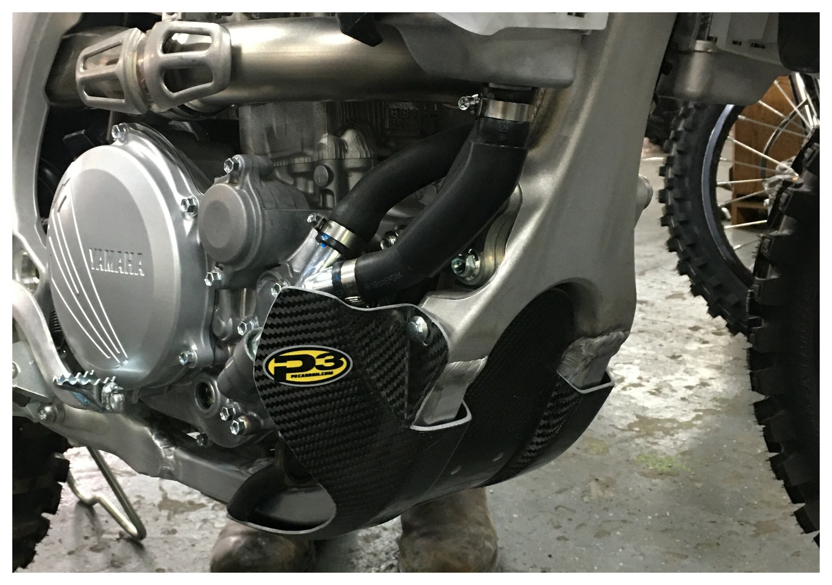 P3 Carbon Fiber Skid Plate Yamaha 250cc-450cc 2019-2023 - Cycle Gear