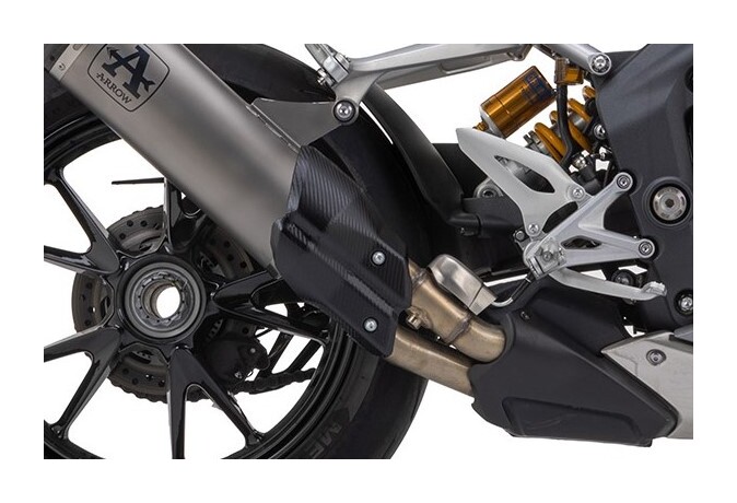 Arrow Carbon Fiber Heat Shield Triumph Speed Triple 1200 RS 2021-2024 ...