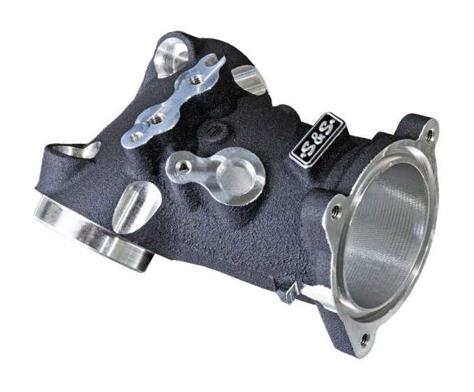 S&S Cycle Premium 55mm CNC Ported Manifold For Harley Milwaukee-Eight 2017-2025 - Cycle Gear