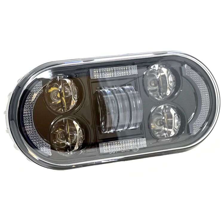Letric Lighting Co. Premium LED Headlamp w/ Integrated Turn For Harley ...