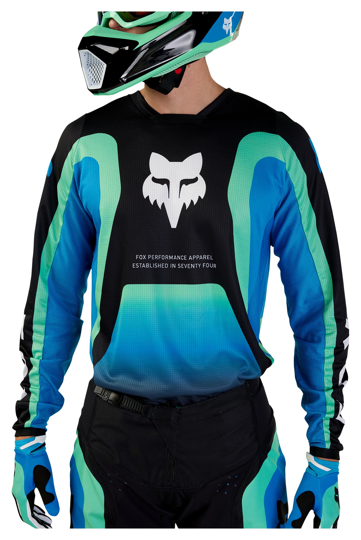 Blue And Black Fox Racing Logo