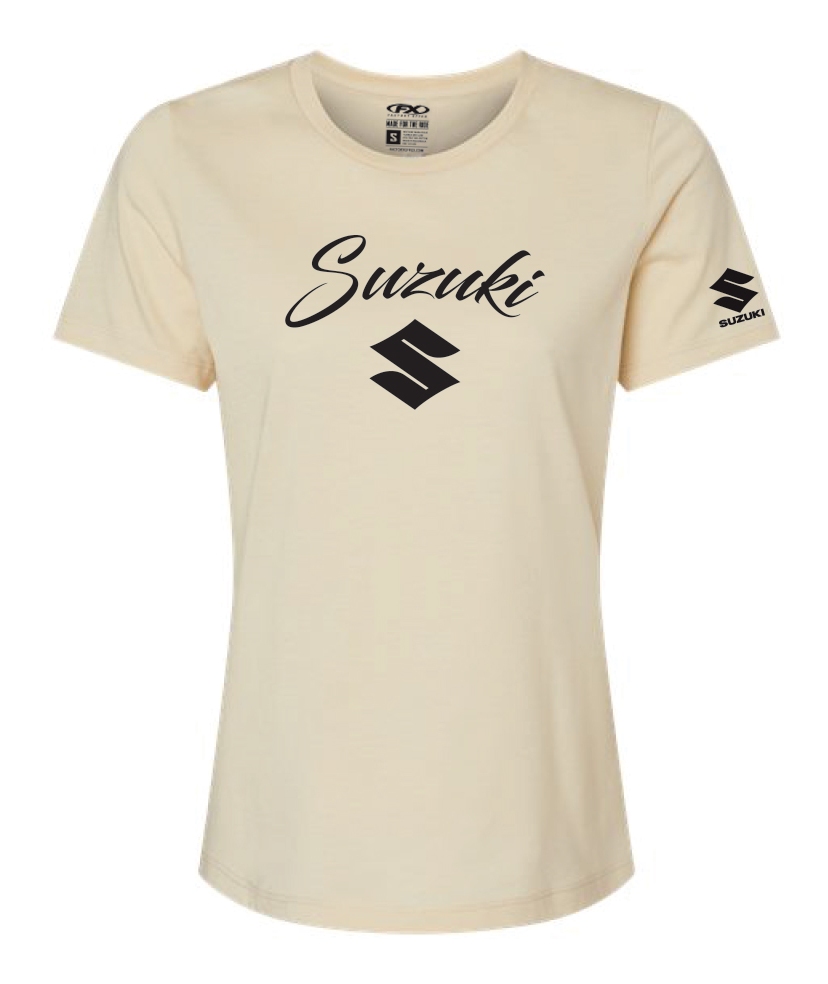 Factory Effex Suzuki Script Women's T- Shirt - Cycle Gear