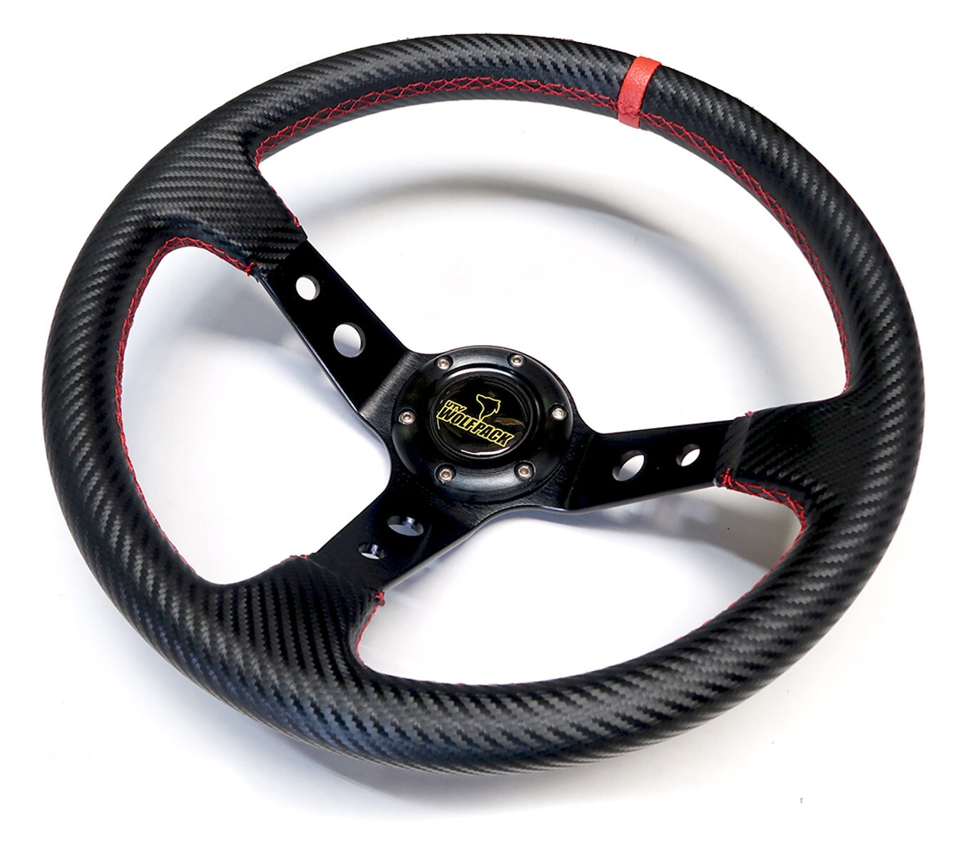 UTV Wolfpack Carbon Fiber Deep Dish Steering Wheel - Cycle Gear