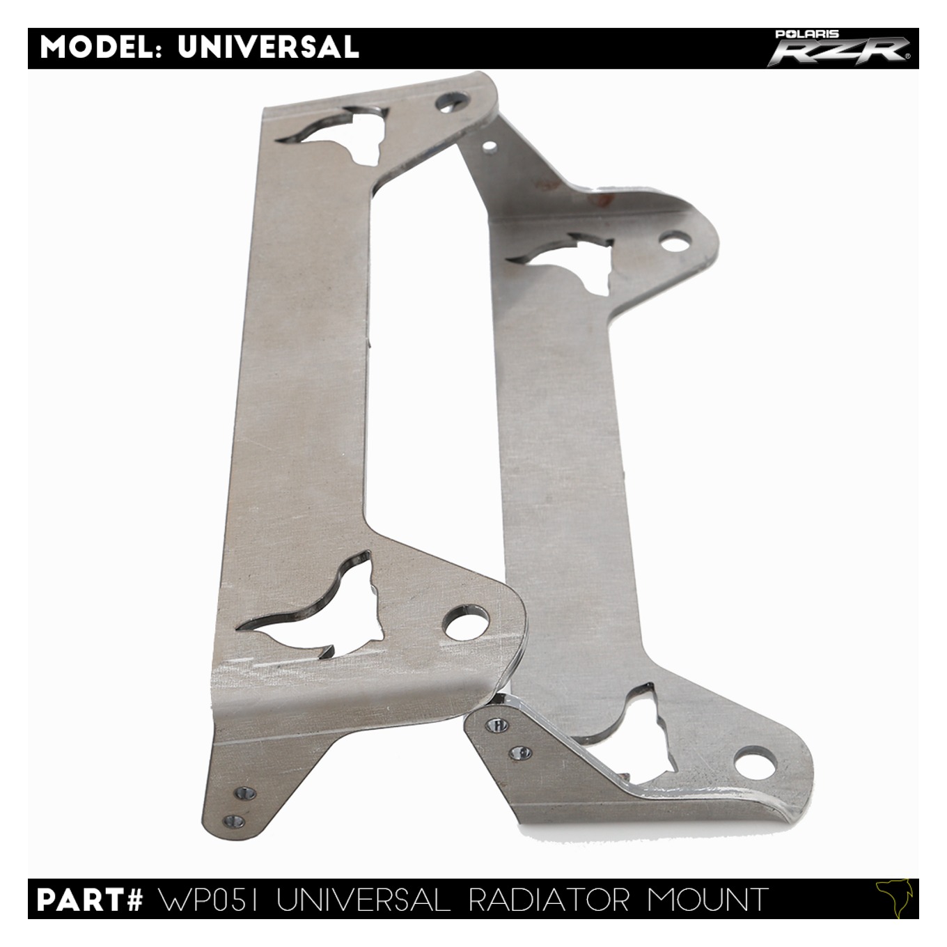 UTV Wolfpack Radiator Mount Relocation Brackets/ Rear Cage Mount ...