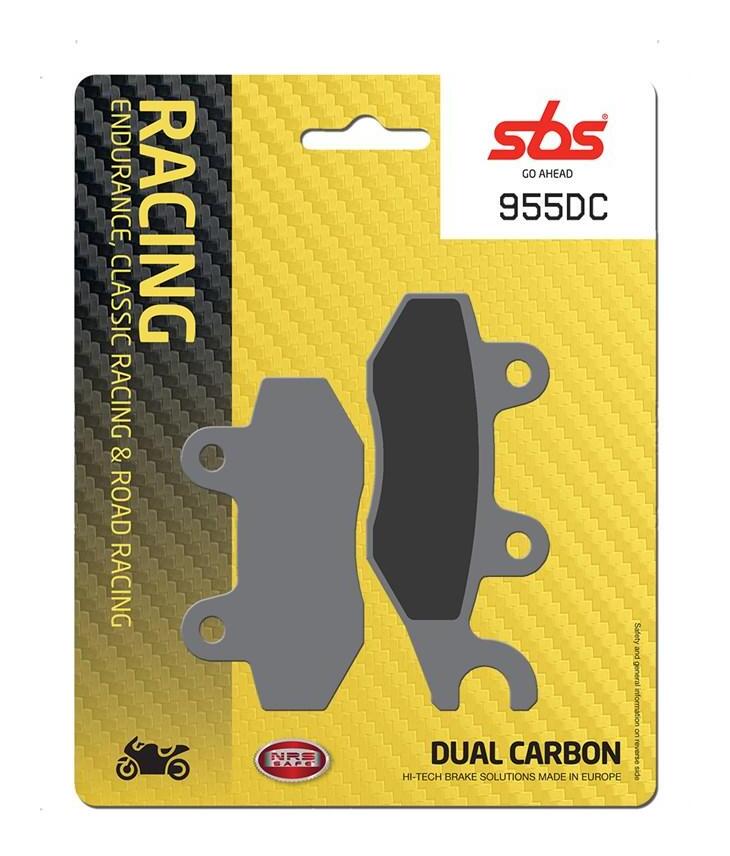 SBS Dual Carbon Front Brake Pads 955DC - Cycle Gear