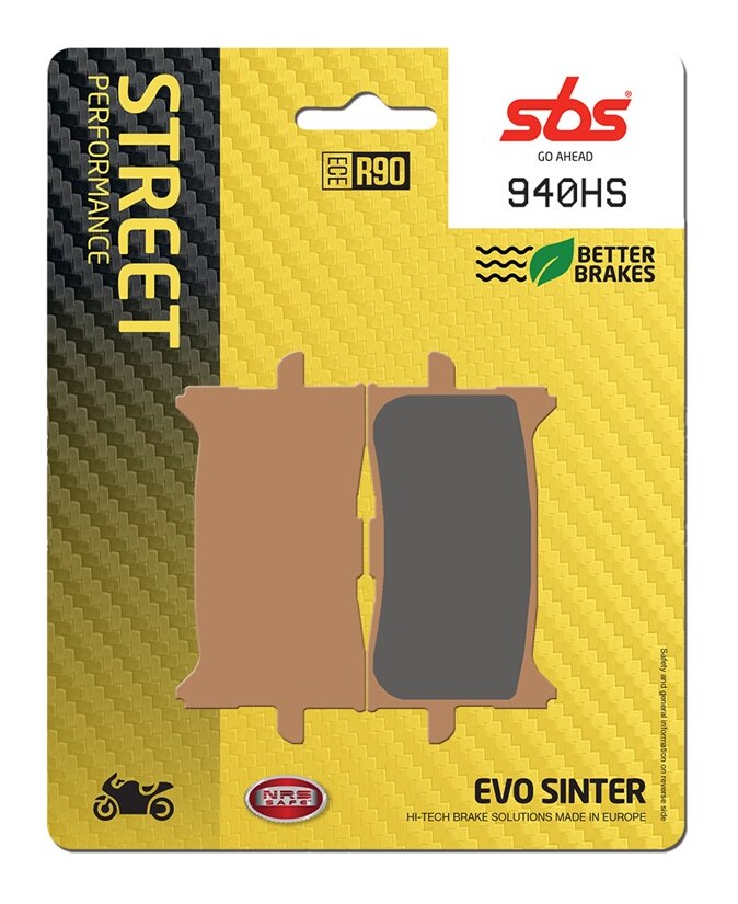 SBS HS Sintered Front Brake Pads 940HS - Cycle Gear