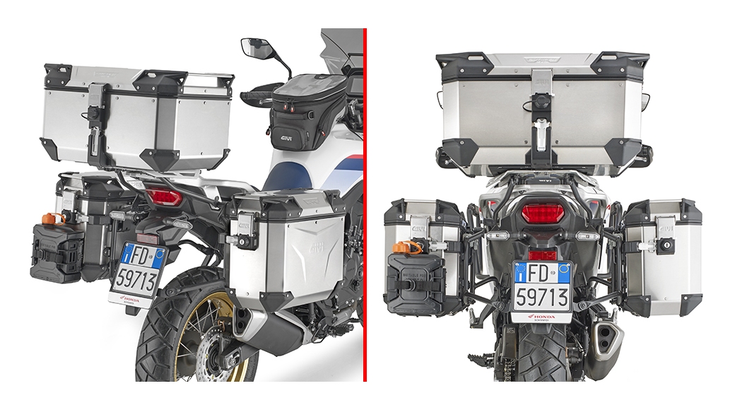Givi PLO1201CAM Side Case Racks For Outback Side Cases Honda Transalp ...