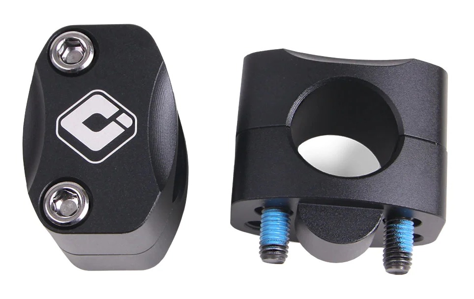 ODI Bar Adapters 7/8" TO 1 1/8" 20mm Rise Black - Cycle Gear