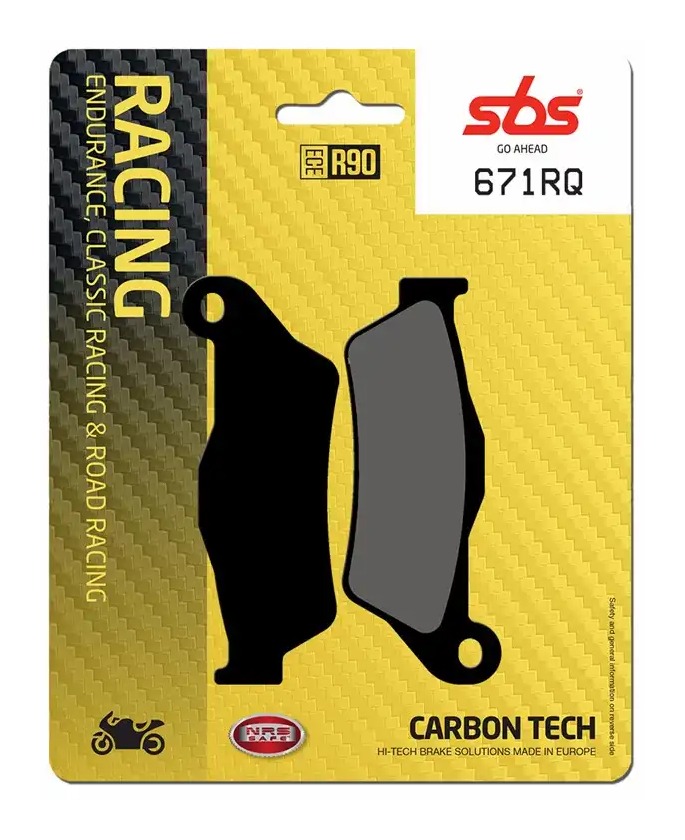 SBS Brake RQ Carbon Rear Brake Pads 671RQ - Cycle Gear
