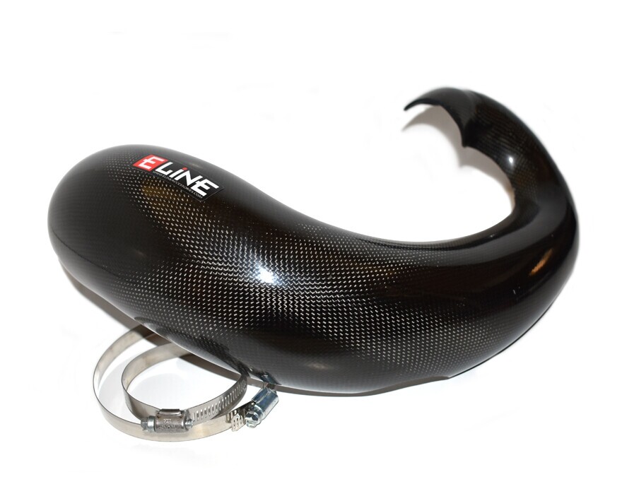 E-Line Carbon Fiber Pipe Guard KTM / Husqvarna / Gas Gas 250cc-300cc ...