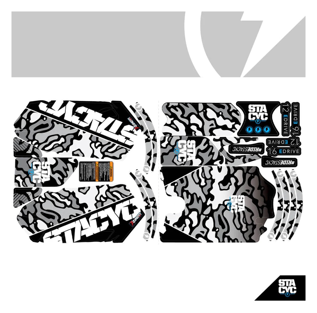 STACYC Camo Graphics Kit For 12e / 16eDrive Brushed Bikes - Cycle Gear