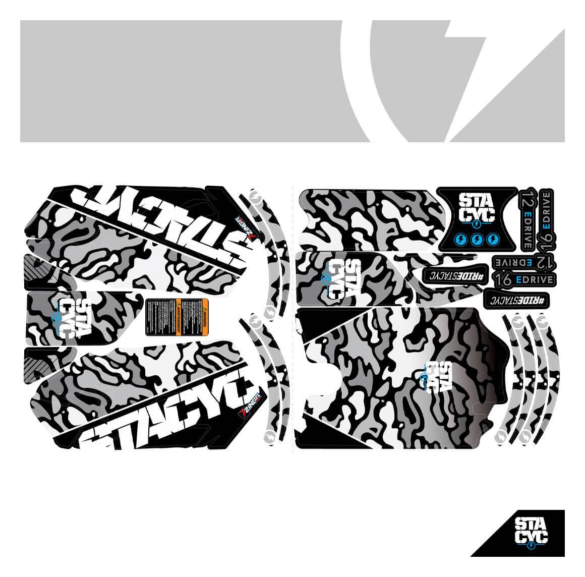 STACYC Camo Graphics Kit For 16eDrive Brushless Bikes - Cycle Gear