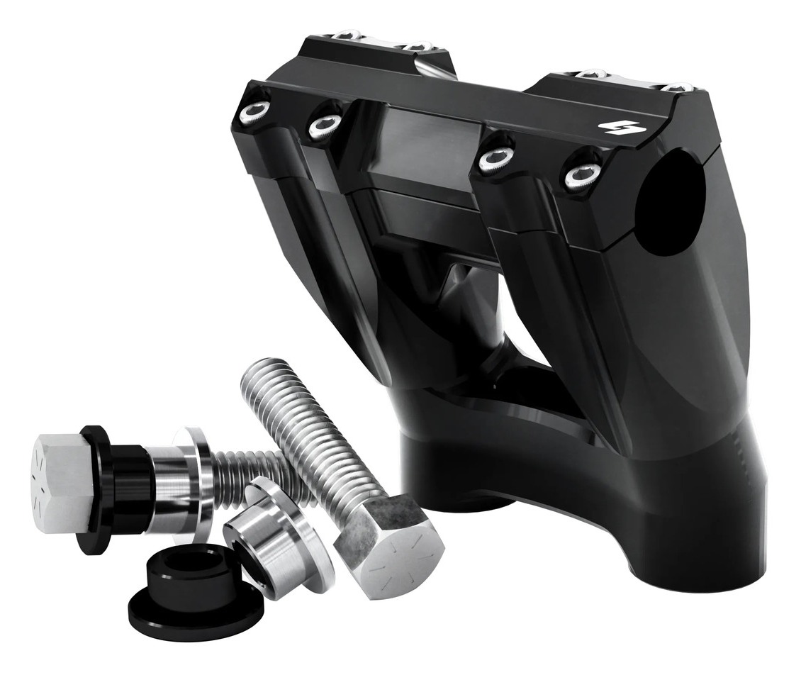 Kraus Isolated Kickback Risers For Harley 1973-2017 - Cycle Gear