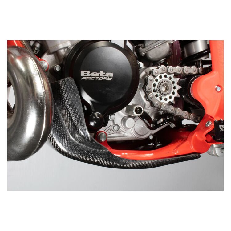 P3 Carbon Fiber Skid Plate Beta 125cc-200cc 2020-2025 - Cycle Gear