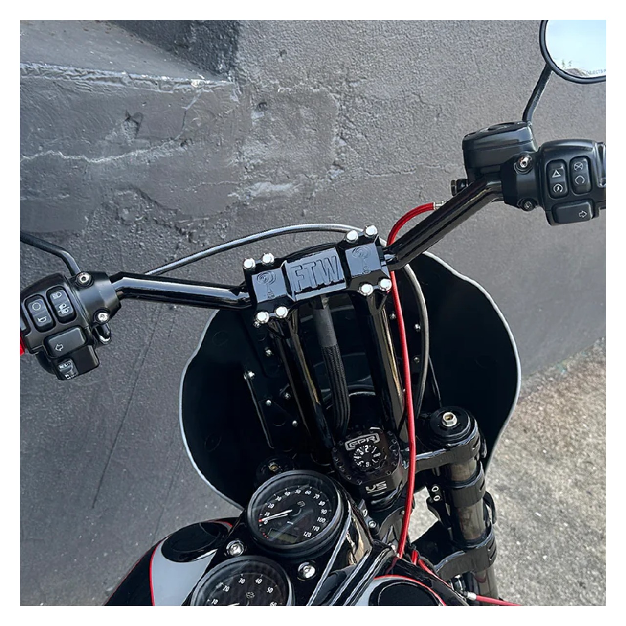 Indian Larry Motorcycles Brawler Risers For Harley - Cycle Gear