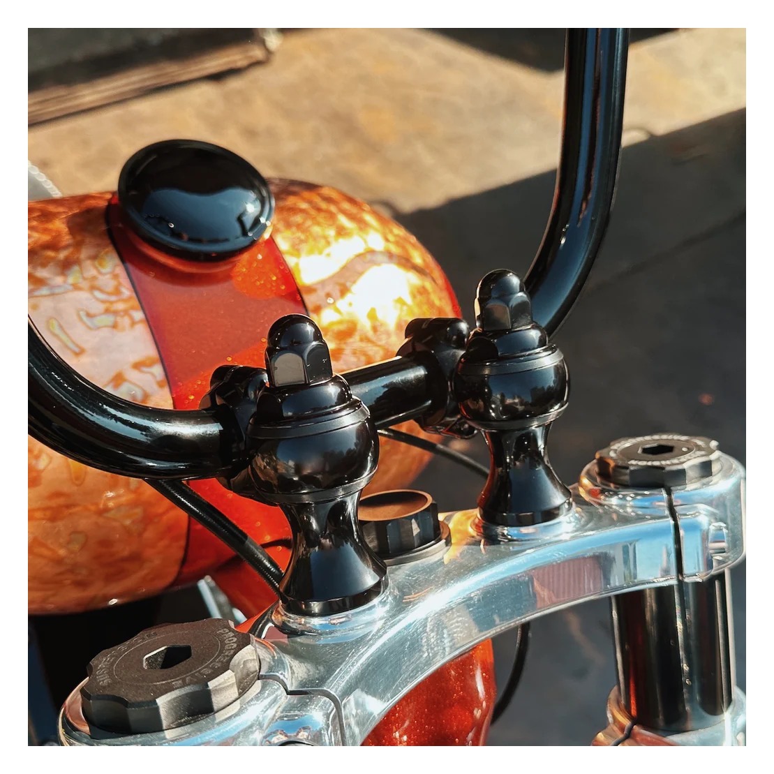 Indian Larry Motorcycles Throwback Risers For Harley - Cycle Gear