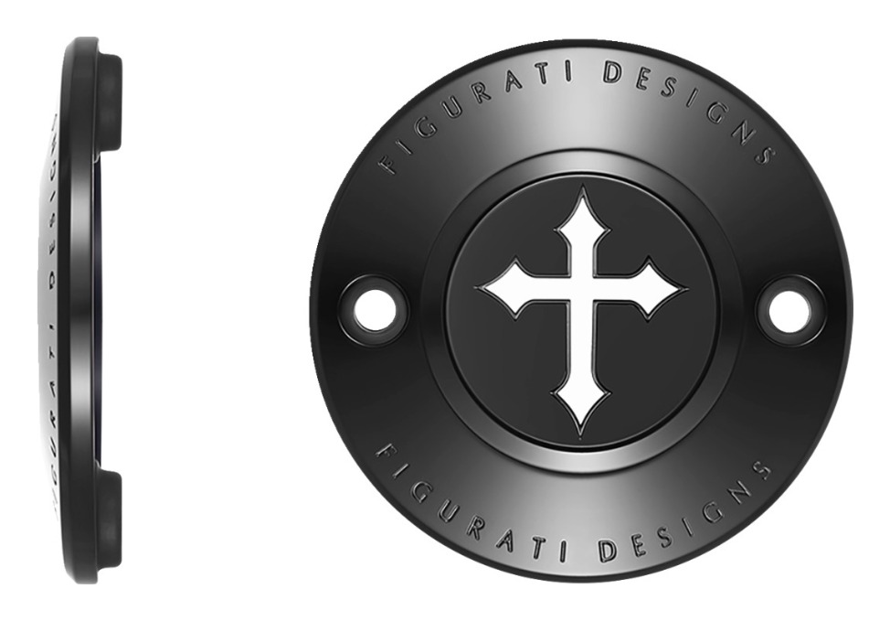 Figurati Designs Cross Timing Cover For Harley M8 2017-2026 - Cycle Gear