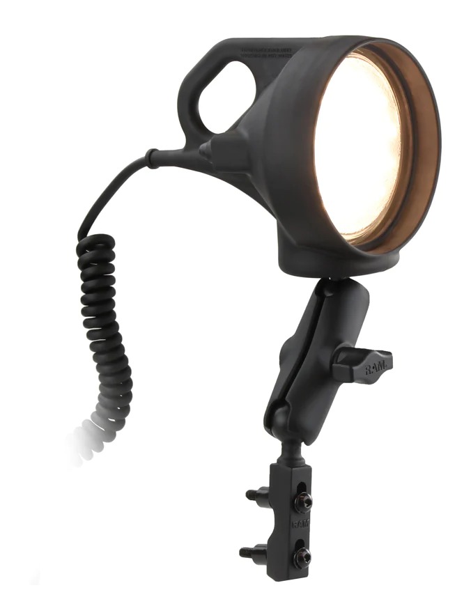 RAM Mounts Brake/Clutch Reservoir Mount with LED Spotlight - Cycle Gear