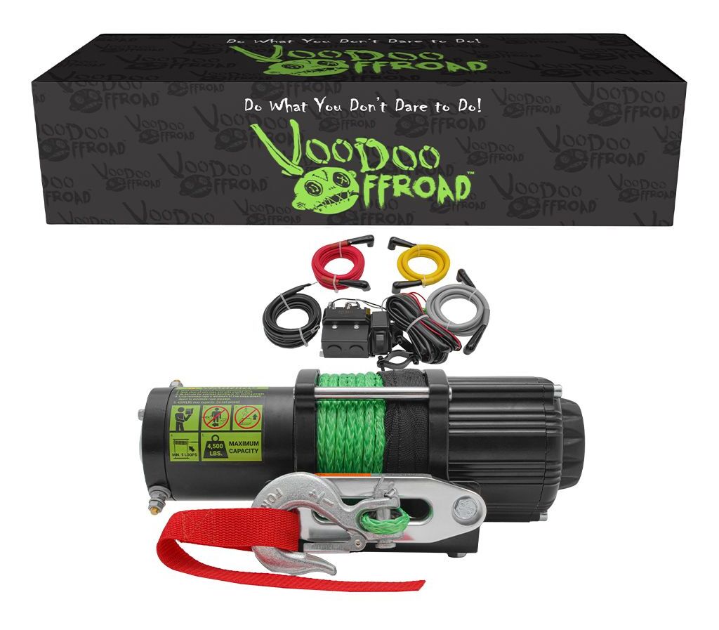 Voodoo Offroad Summoner 4500lb UTV Synthetic Rope Winch - Cycle Gear