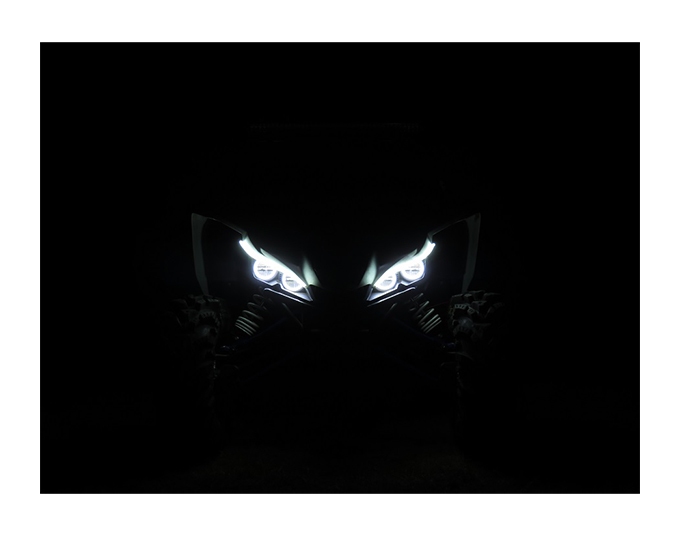 Snorkel Your ATV Angel Eyes LED Kit Yamaha YXZ1000R 2016-2025 - Cycle Gear